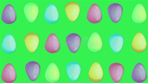 easter eggs loop animation with parallax effect and happy easter text
