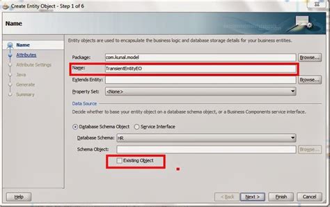 creation of transient entity object in adf