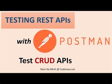 Testing REST APIs With Postman Test CRUD APIs YouTube