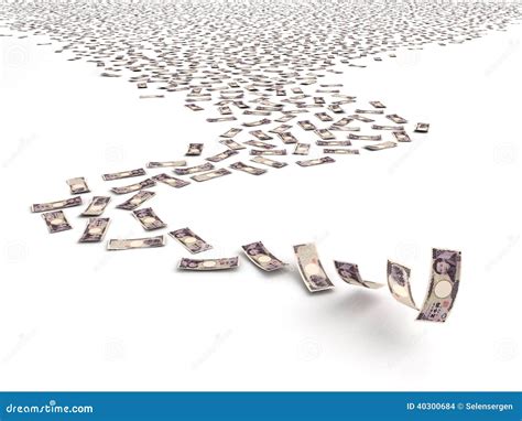 Falling Japanese Yens Stock Illustration Illustration Of Success