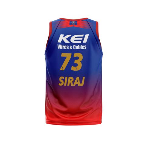 Mohammed Siraj Rcb Basketball Jersey Rcbbj10 Next Print