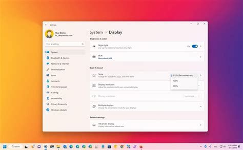 How To Set Custom Scale Size On Windows 11 Pureinfotech