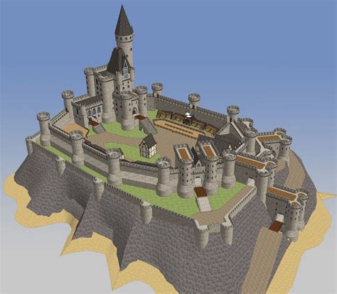Honorguard The Castle Of Morane Full Scene By Shad Brooks Castle Layout Medieval Castle