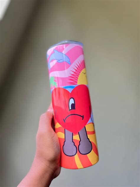 Bad Bunny “un Verano Sin Ti” 20 Oz Bad Bunny Tumbler Bad Bunny Cup