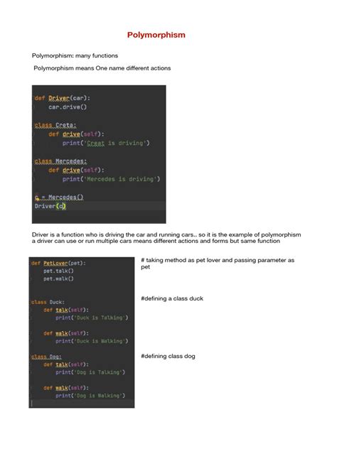 polymorphism pdf