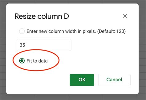 How To Resize Columns In Google Sheets