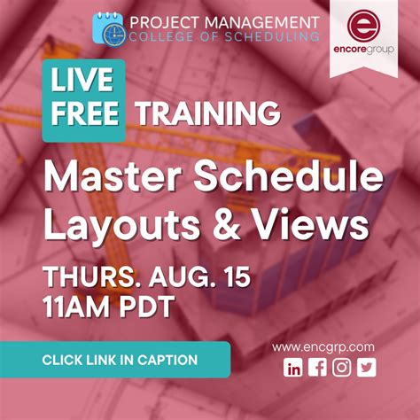 Encore Group On Linkedin Construction Scheduling Webinar Pmcos