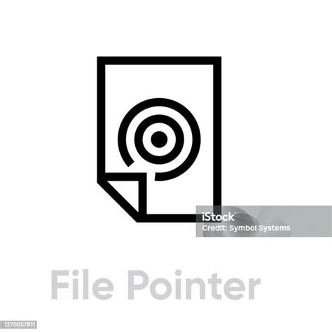 파일 포인터 대상 아이콘입니다 편집 가능한 선 벡터입니다 경쟁에 대한 스톡 벡터 아트 및 기타 이미지 경쟁 공란 기회 Istock