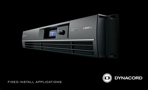 Dynacord Poweramplifiers Cseries Firtechnology Dynacord Official