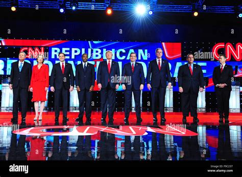 Las Vegas Nevada Usa 15th Dec 2015 Presidential Candidates Arrive