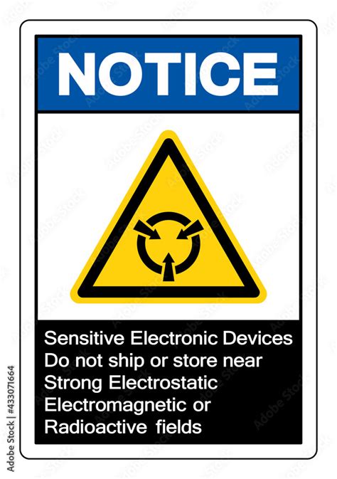 Notice Sensitive Electronic Devices Do Not Ship Or Store Near Strong Electrostatic