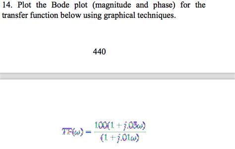 solved 14 plot the bode plot magnitude and phase for the