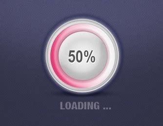 Free Pink Loading Progress Bar PSD TitanUI