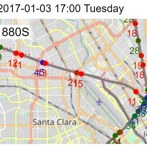 Congestion Pattern Of Sensors On Specific Freeways In Pems Bay Dataset Download Scientific