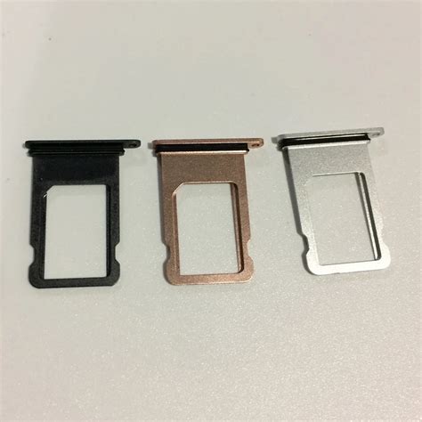 Pcs Lot Original New Nano Sim Card Tray With Rubber Sealing For IPhone Plus Sim Card Slot