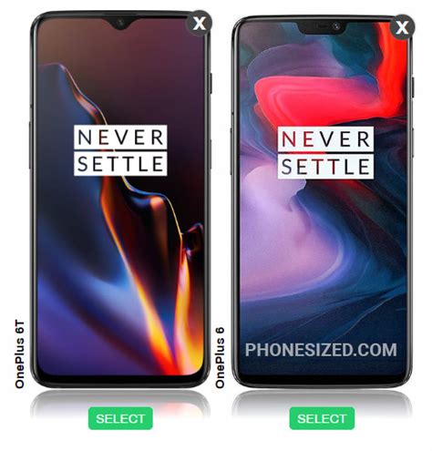 OnePlus 6T Vs OnePlus 6 Design Notch Size Comparison
