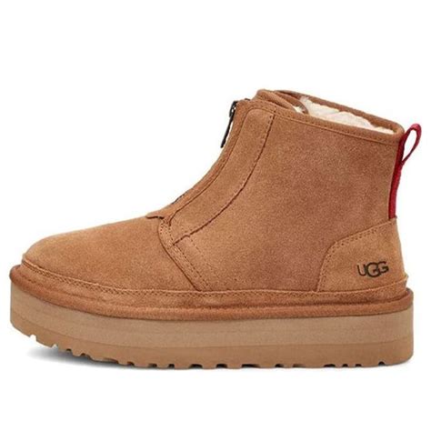 Wmns Ugg Neumel Platform Zip Chestnut 1122677 Che Kicks Crew