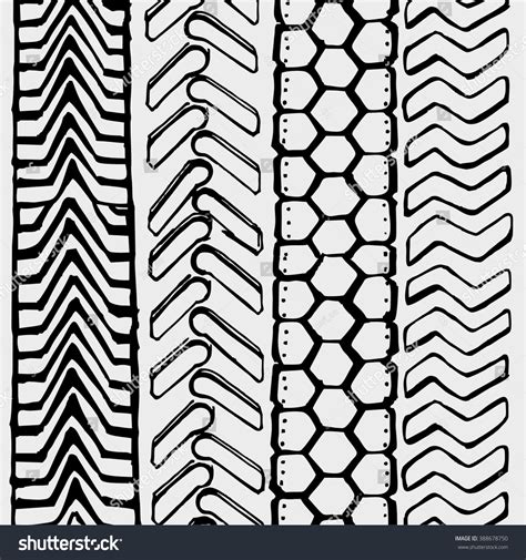 Collection Textures Vector Tire Tracks Separate Stock Vector Royalty Free 388678750 Shutterstock