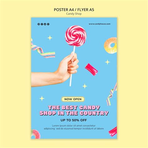 Candy Poster Psd High Quality Free Psd Templates For Download Freepik