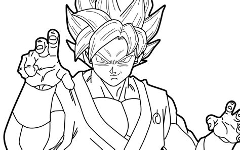 Goku Ssj Dios Para Colorear