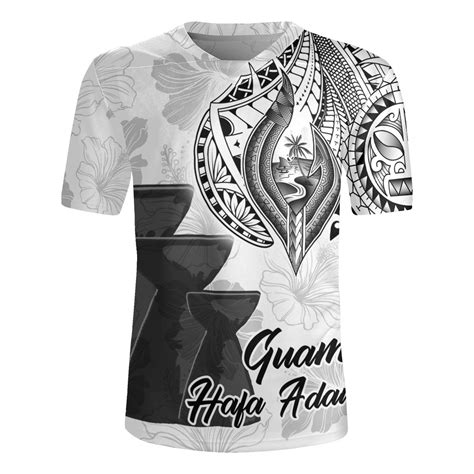 Guam Rugby Jersey Hafa Adai Guam Seal Half Sleeve Tattoo