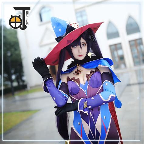 New Anime Genshin Impact Mona Cos Cosplay Costume Costume Uniform