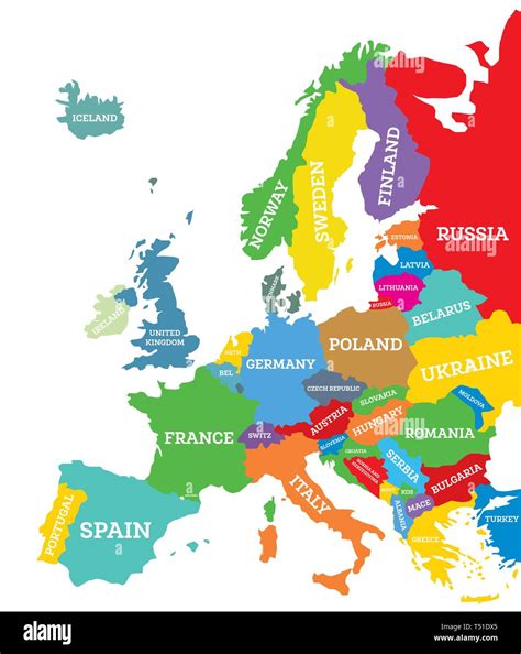 Mapa Del Continente Europeo Con Nombres Para Imprimir Vrogue Co