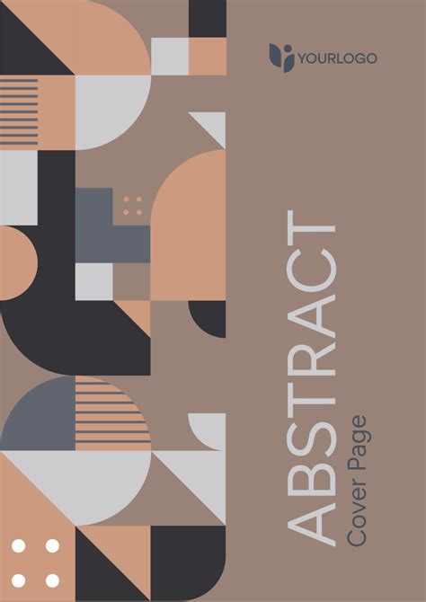 Abstract Half Title Cover Page Template Edit Online And Download