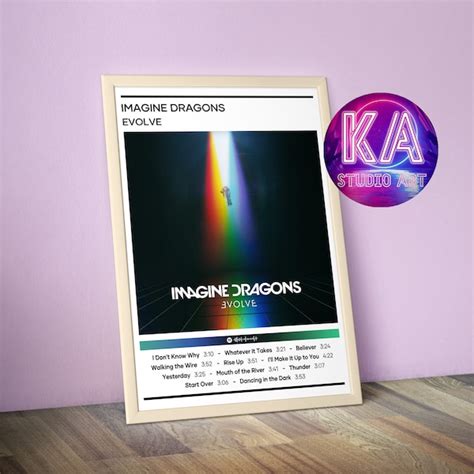 Imagine Dragons Evolve Album Poster Etsy