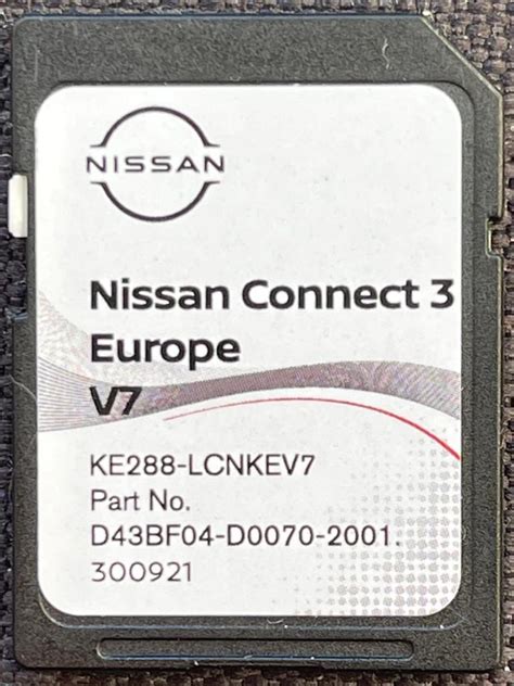 Mapy SD karta Nissan connect 3 Europa V7 2022 GPS navigácia