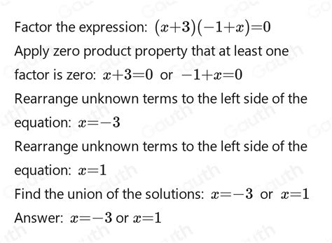 Solved Solve The Equation Using The Distributive Property And The Zero Product Property X 3