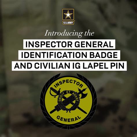Army Inspector General Badge