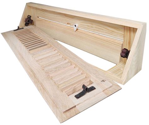 Unfinished Wood Baseboard Registers Air Vent Diffuser Triangular