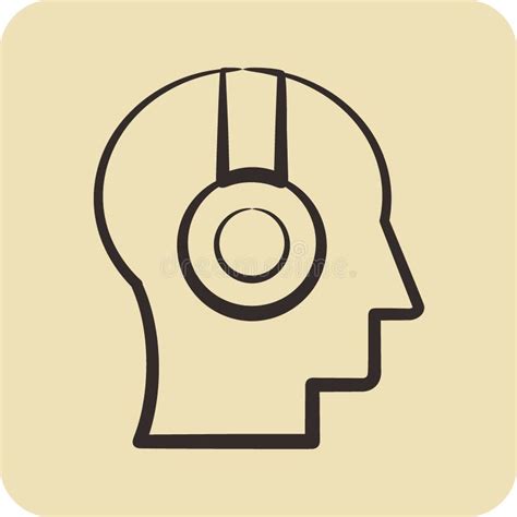 图标音频课程 与教育符号相关 字形样式 简单设计可编辑 简单插图 库存例证 插画 包括有 认知 平台 276849862