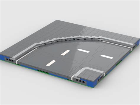 Lego Moc Curve Road Mils Plate By Databricks Rebrickable Build