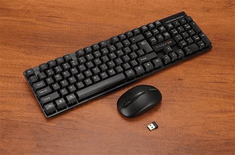 T Wolf Tf Wireless Mouse Keyboard Set Ghz Black Dutch Goat