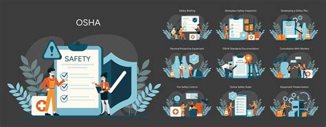 Workplace Safety Procedures And Emergency Readiness 41174101 Vector Art