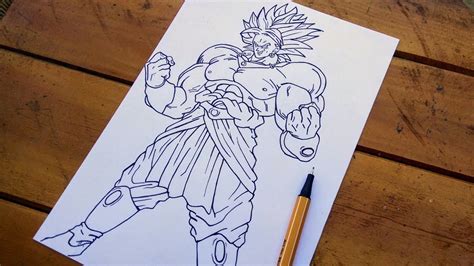 Como Desenhar O Broly Ssj Lendário Cómo Dibujar Broly Ssj Youtube
