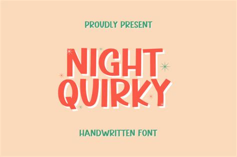 Night Quirky Font Download Free Font
