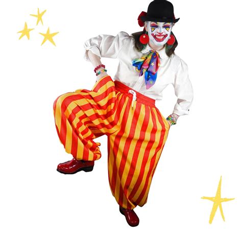 Baggy Pantaloons Sun Stripe Yed Yellow Cosplay Balloon Clown Pants Etsy