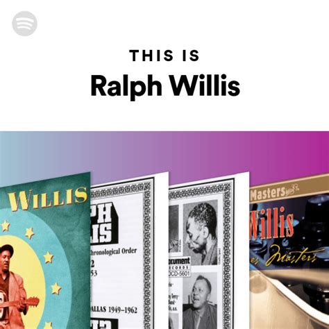 This Is Ralph Willis Playlist By Spotify Spotify