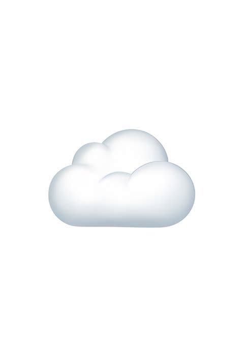 a white cloud is floating in the sky