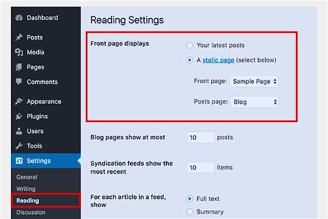 How To Create A Static Front Page In Wordpress Blogizone