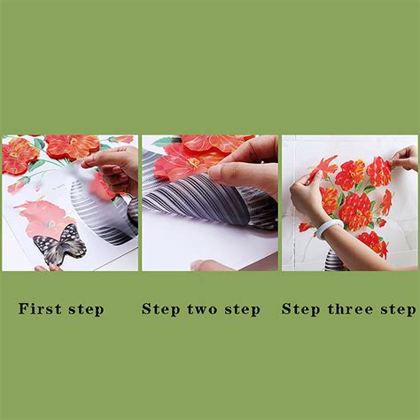 Hanzidakd Stickers Diy Vase 3d Stereo Stickers Self Adhesive Sticker