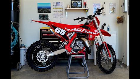 First Start Of 2023 Gasgas Mc85 19 16 With Full Fmf Exhaust System The Factory Fatty And Shorty
