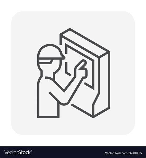 Cnc Milling Icon Royalty Free Vector Image VectorStock