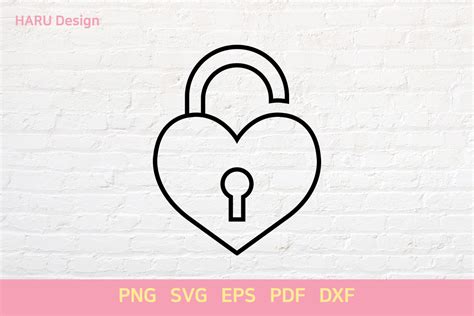 Lock Outline Graphic By HARUdesign Creative Fabrica