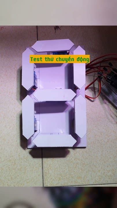 Servo Driven Digital Clock Diyprojects Arduino Arduinoproject Dientu Youtube