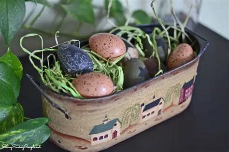 Primitive White Branch Easter Egg Tree Decorative Idea Savvy Saving