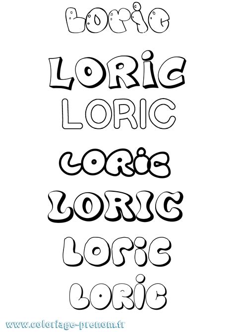 Coloriage Du Prénom Loric à Imprimer Ou Télécharger Facilement